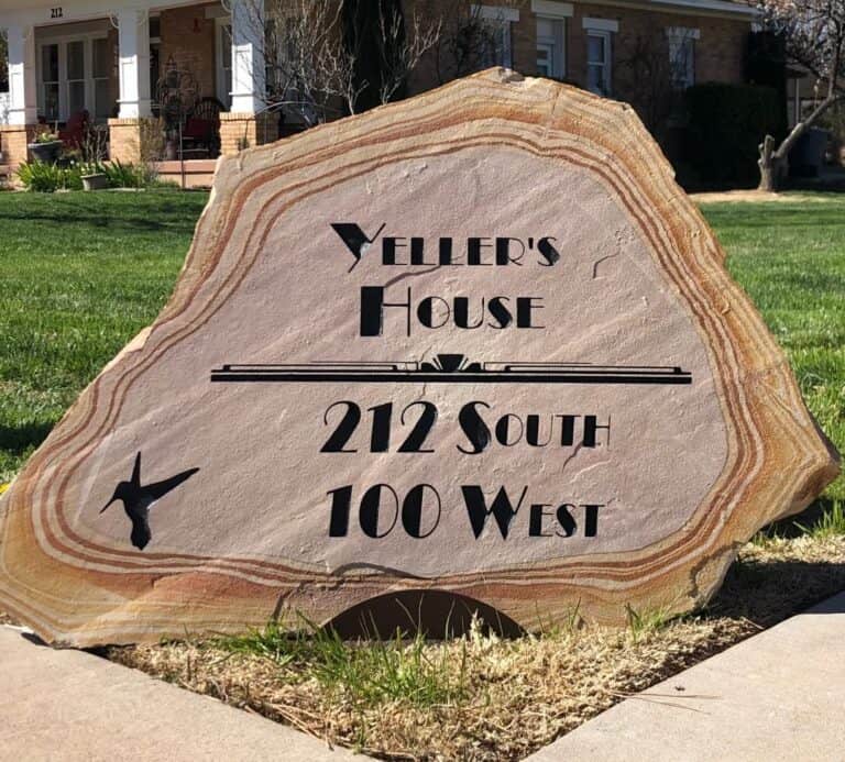 Custom Rock Signs & Address Stones - DuCrest Monument Company